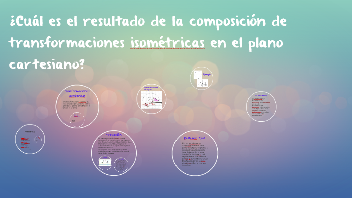 ¿Cuál es el resultado de la composición de transformaciones by tamara calfuqueo on Prezi
