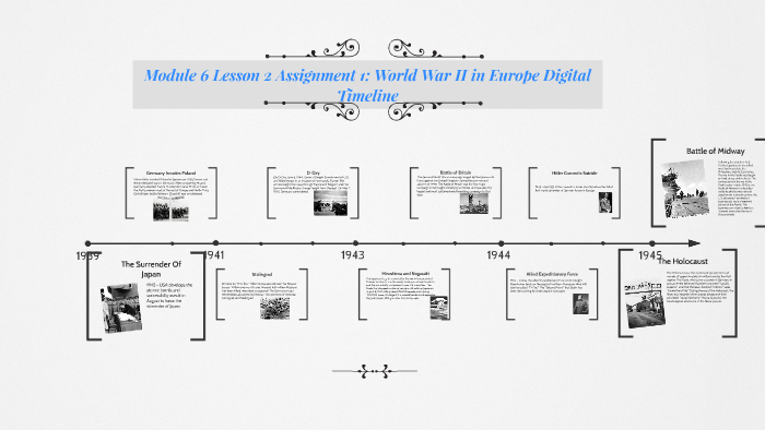 Module 6 Lesson 2 Assignment 1: World War II in Europe Digital Timeline ...