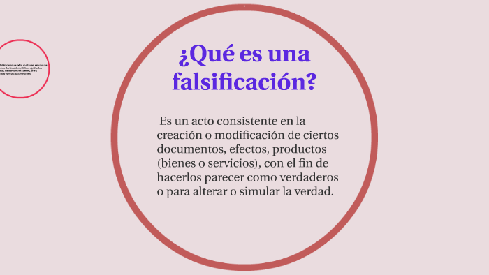 ¿Qué es una falsificación? by Juliana Andrea López Cruz on Prezi