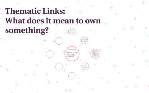 Thematic Links: What does it mean to own something? by Lara Cardinale ...