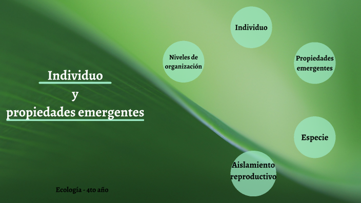 Individuo y propiedades emergentes by Laura Pereyra on Prezi