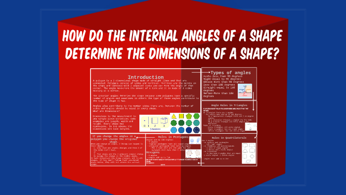 How do the internal angles of a shape determine the dimensions? by ...