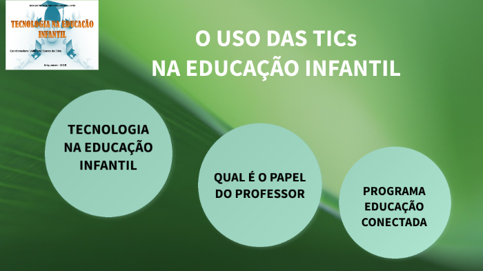 O USO DAS TICs NA EDUCAÇÃO INFANTIL by Valdilene Soares da Silva on Prezi