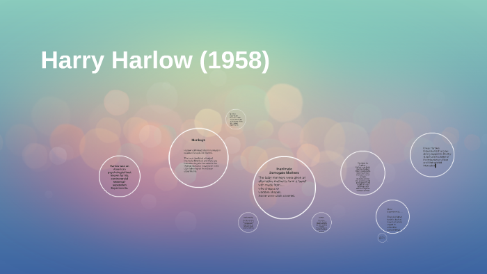 Harry Harlow (1958) by on Prezi