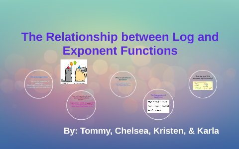 The Relationship between Log and Exponent Functions by Karla Garcia