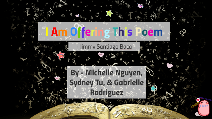 I Am Offering This Poem by Michelle Nguyen I Am Offering This Poem by Michelle Nguyen