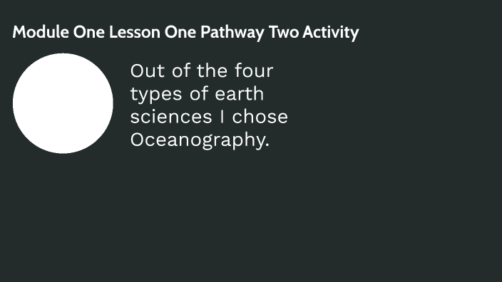 Module One Lesson One Pathway Two Activity by Tommy Shepard on Prezi