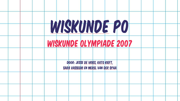 wiskunde PO by kato kieft on Prezi