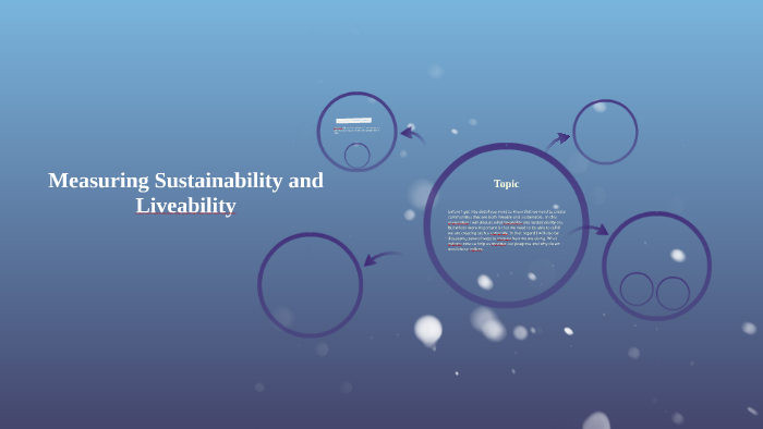 Measuring Sustainability and Liveability by jamie drysdale on Prezi