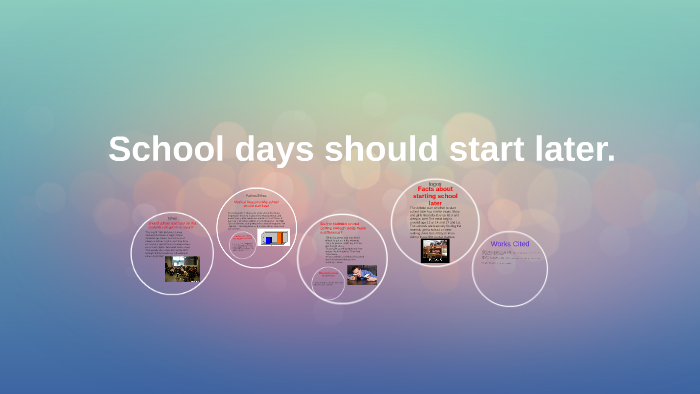 School days should start later by Daniel Turner on Prezi