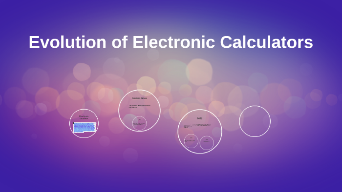 Evolution of Electronic Calculators by Tamia Green on Prezi
