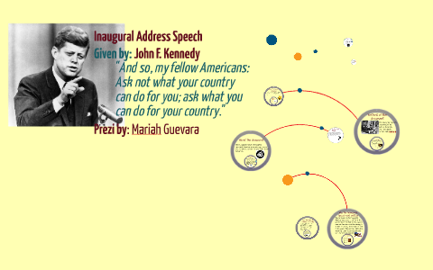 John F. Kennedy Inaugural Address Speech by Mariah Guevara on Prezi