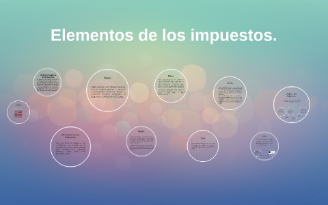 Elementos de los impuestos. by Maria Renée Salazar on Prezi