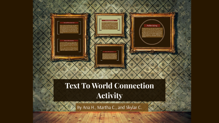 Text To World Connection Activity By