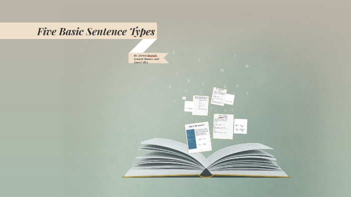 Five Basic Sentence Types by Laurel Allen