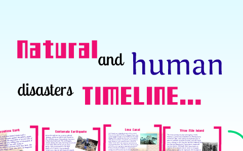 Natural and Human Disasters Timeline by Montse Fregoso on Prezi