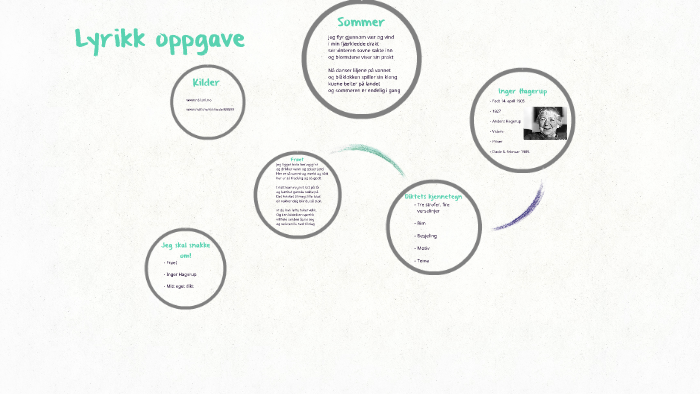 Lyrikk oppgave by Karoline Sørengen on Prezi