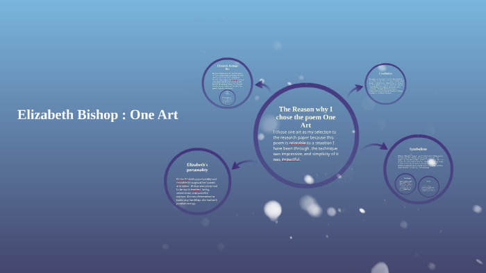 Elizabeth Bishop : One Art by Jaleen Gonzalez on Prezi