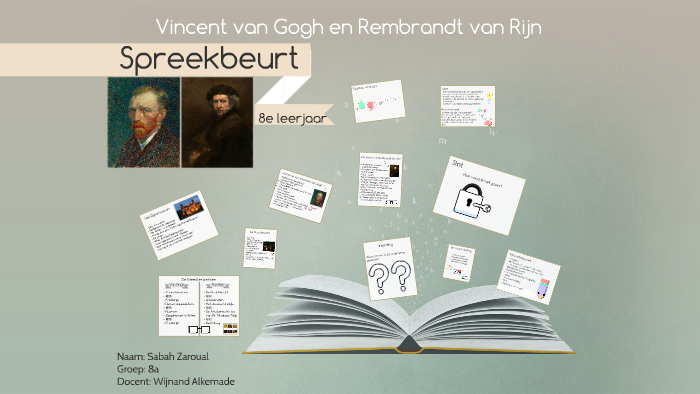 Vincent van Gogh en Rembrandt van Rijn by Sabah Zaroual