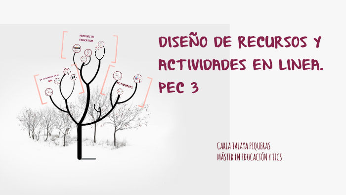 DISEÑO DE RECURSOS Y ACTIVIDADES EN LINEA. PEC 3 by carla talaya on Prezi