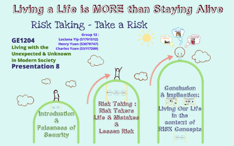 Living a Life is more than Staying Alive: Risk Taking - Take a Risk by ...