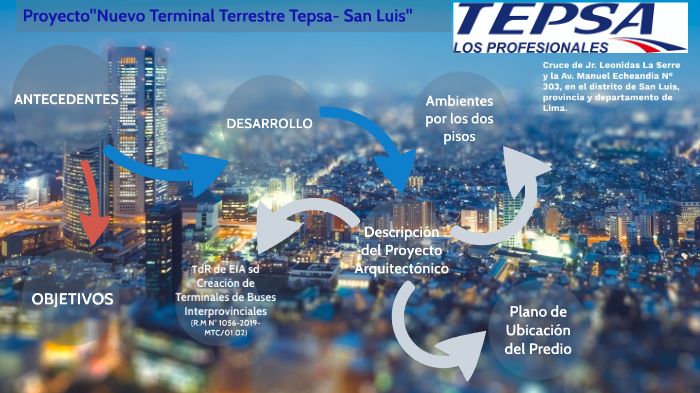 PRESENTACIÓN "NUEVO TERMINAL TERRESTRE TEPSA-SAN LUIS" by Alejandro ...