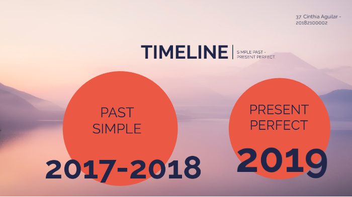 TIMELINE - Past simple - Present Perfect by Cinthia Marilyn Aguilar on ...