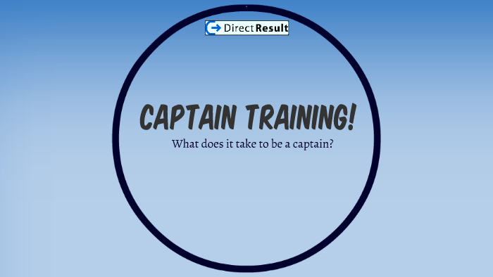 Training 6: Captain training by Sacha Ford