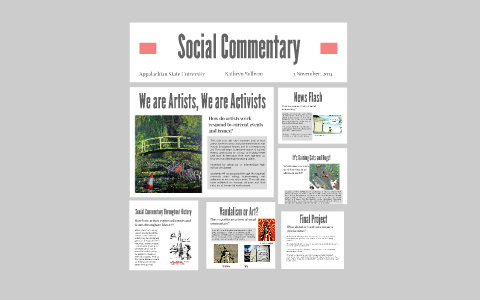 Social Commentary by on Prezi