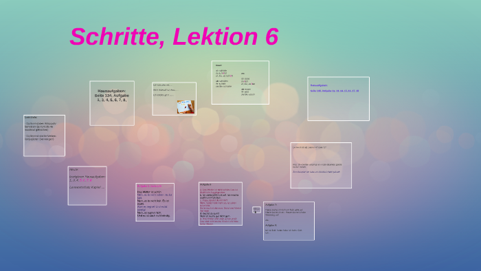 Schritte, Lektion 6 by Gerben Wessels on Prezi