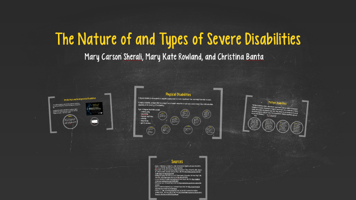 The Nature of and Types of Severe Disabilities by Mary Kate Rowland on ...
