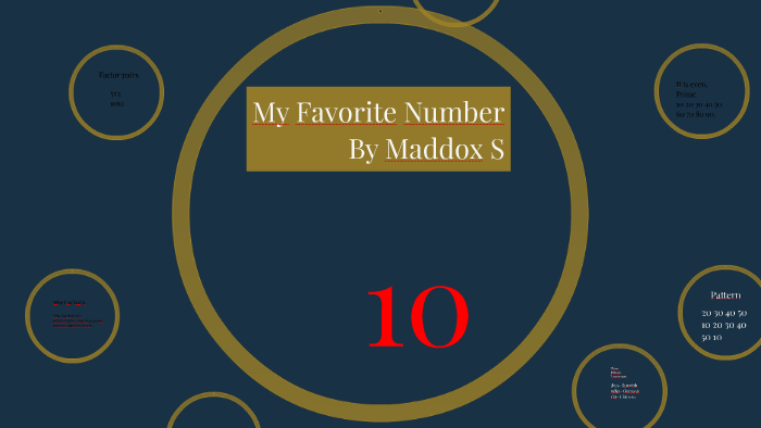 My Favorite Number Maddox by John Ehlers on Prezi