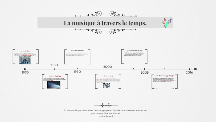 La musique à travers le temps. by Pauline Coulon on Prezi