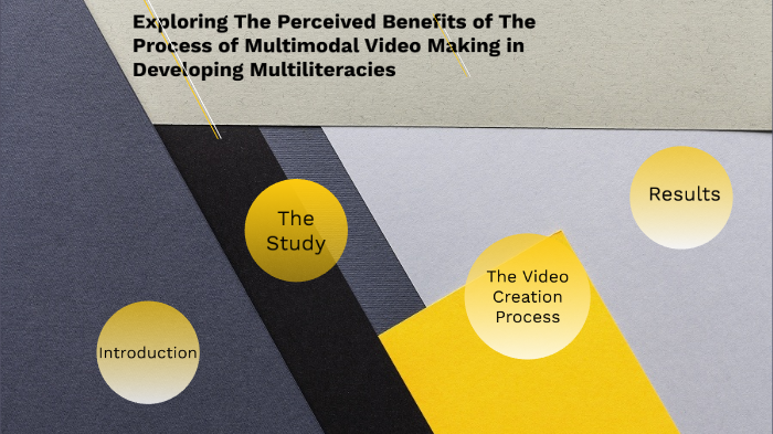EXPLORING THE PERCEIVED BENEFITS OF THE PROCESS OF MULTIMODAL VIDEO ...