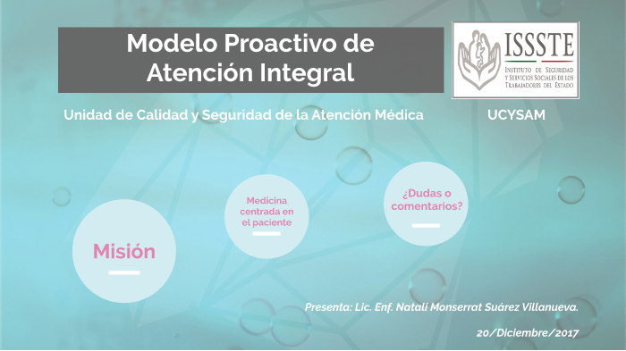 Modelo Proactivo de Atención Integral by Natali Suárez on Prezi