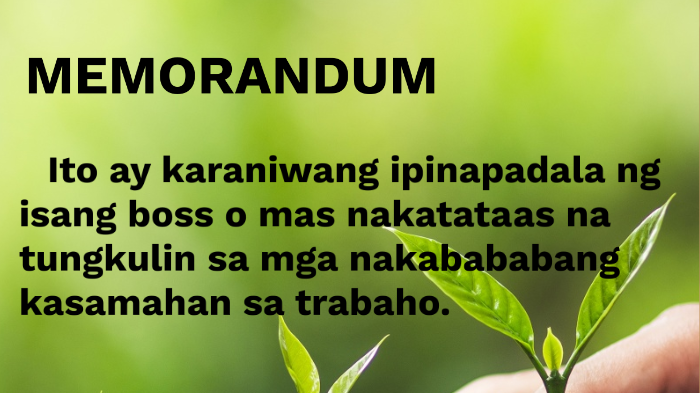 Pagsulat ng Memorandum by Joven Gallora on Prezi