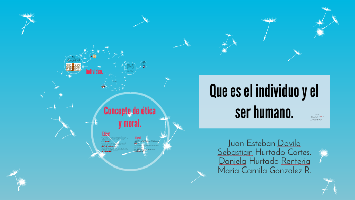 Que es el individuo y el ser humano. by Maria Camila Gonzalez Rincon on ...