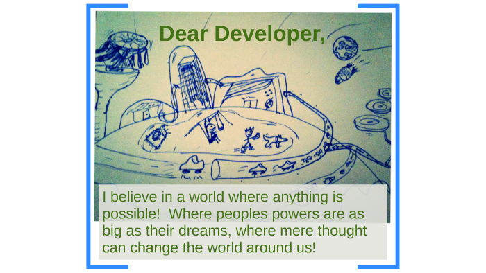 Dear Developer, by Jamie Armer on Prezi
