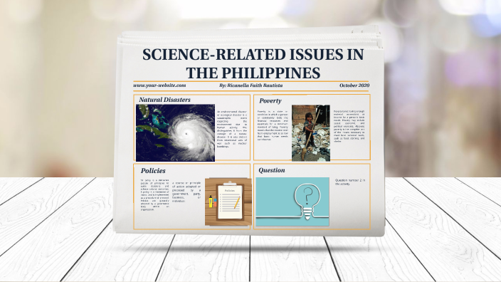 Science-related Issues and Problems in the Philippines by Ricanella ...