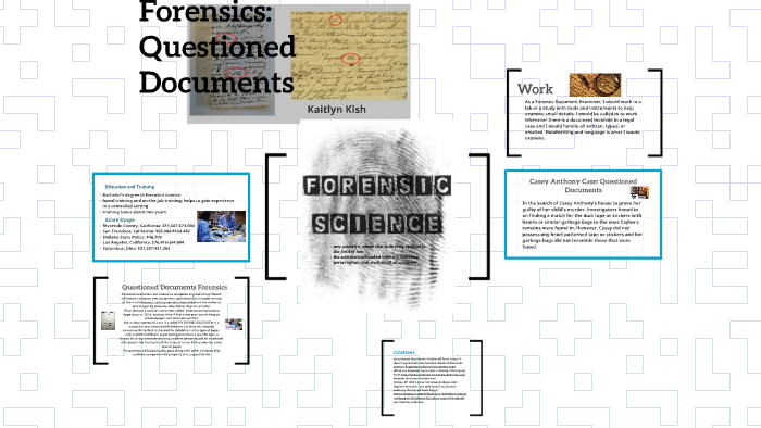 Forensics: Questioned Documents by Kaitlyn Kish on Prezi