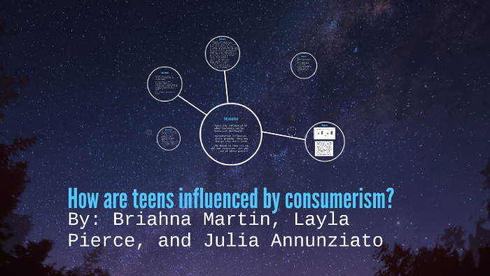 How are teens influenced by consumerism? by Briahna Martin on Prezi