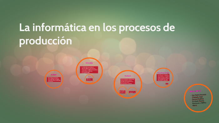 La informática en los procesos de producción by veronica chiaradia on Prezi