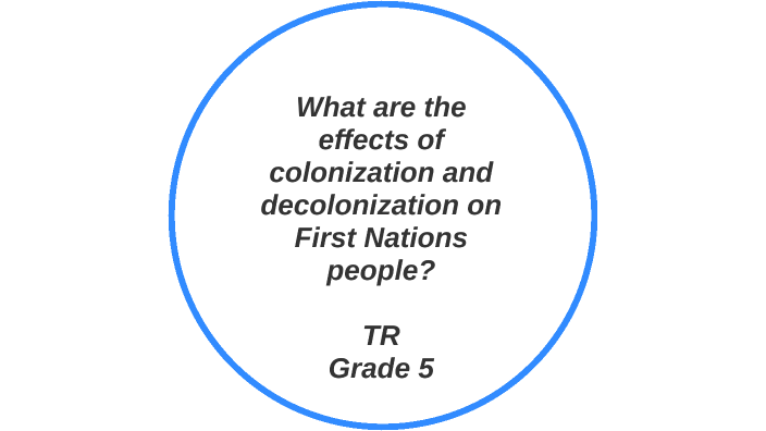 \What are the effects of colonization and decolonization on First ...