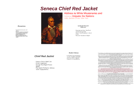 Seneca Chief Red Jacket by Sara Daigle on Prezi