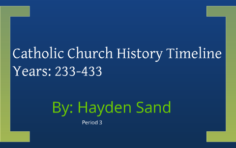 Catholic Church History Timeline by Hayden Sand on Prezi