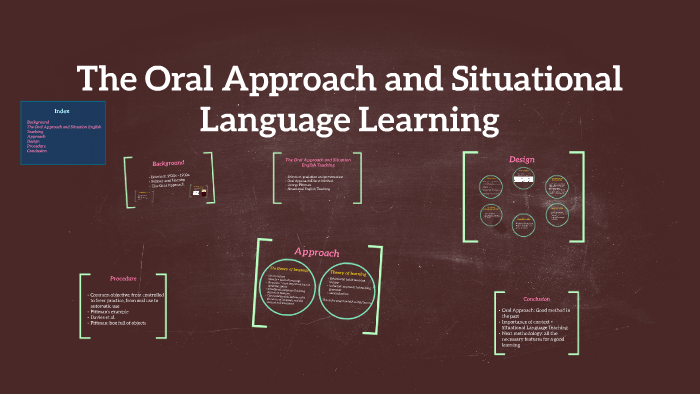 The Oral Approach and Situational Language Learning by Mamen Hernández ...