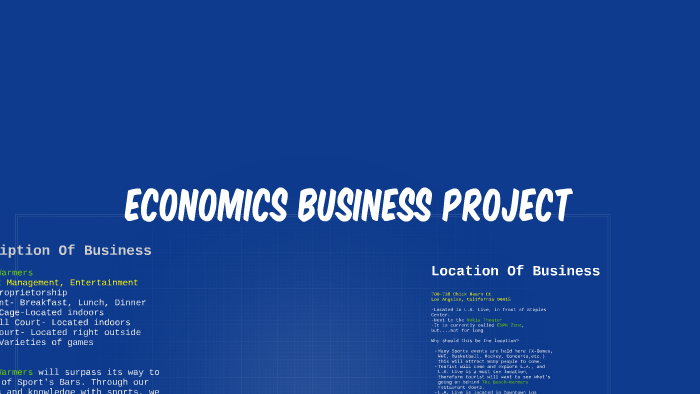 Economics Business Project by Cristian Miranda on Prezi