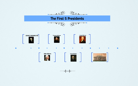 The first 5 Presidents by on Prezi