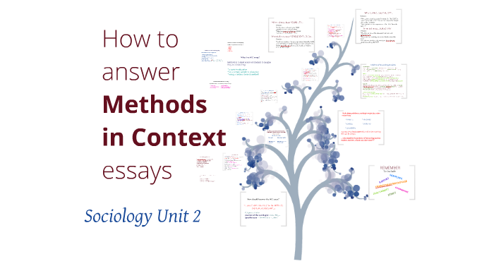 Methods in Context by Stephen Bailey on Prezi