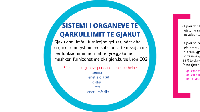 Sistemi i organeve te qarkullimit te gjakut by Blinera Arifi on Prezi